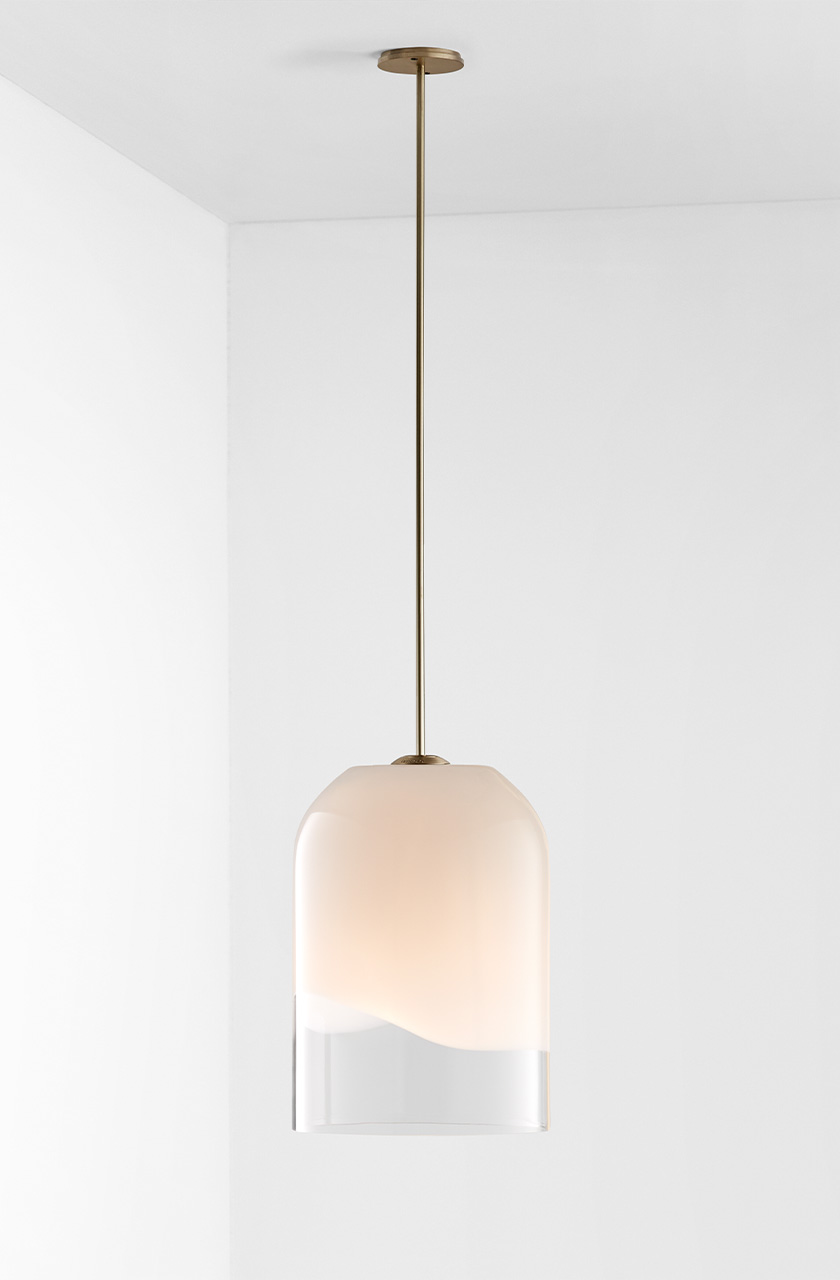 Extra Large – Clear and White / Brass